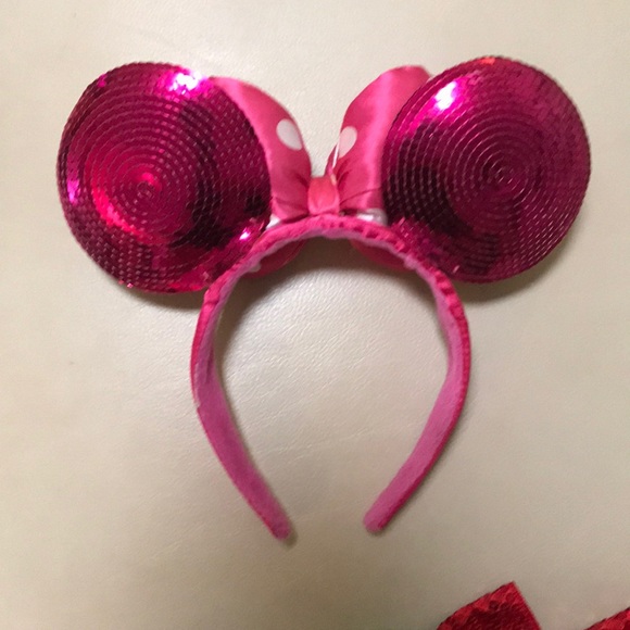 Disney | Accessories | Hot Pink Minnie Mouse Ears | Poshmark